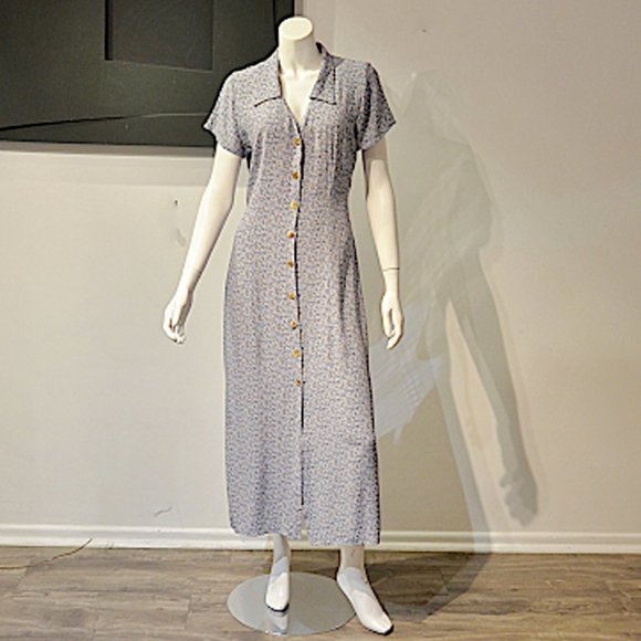 Annette Marie Juilly | Dresses | Vintage 9s Liberty Print Bf Maxi Dress ...